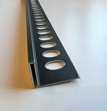 Listel Deco Acero Inoxidable Cepillado 12,5x2500mm Negro Mate ...